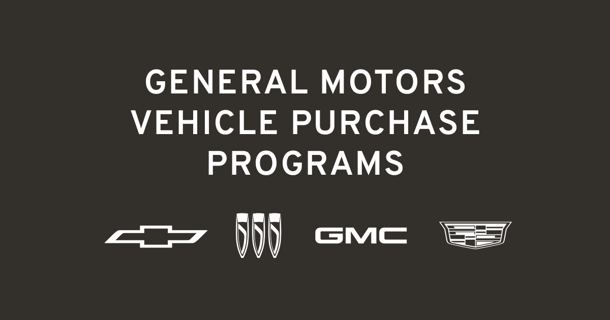 GM Vehicle Purchase Programs